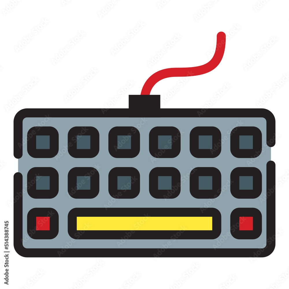Isolated Computer Peripheral Icons SVG Free Vector Graphic Stock Vector ...