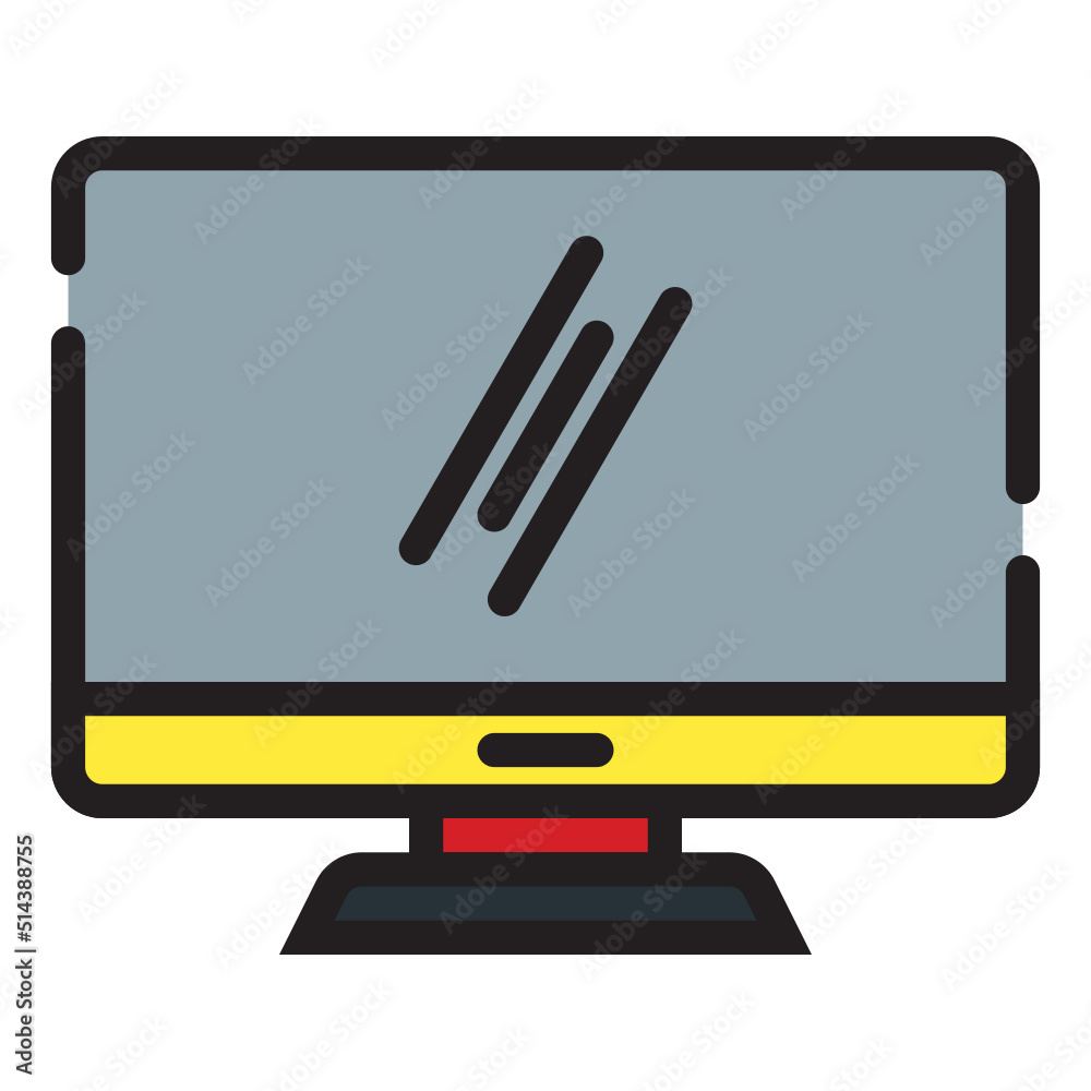 Isolated Computer Peripheral Icons SVG Free Vector Graphic Stock Vector ...
