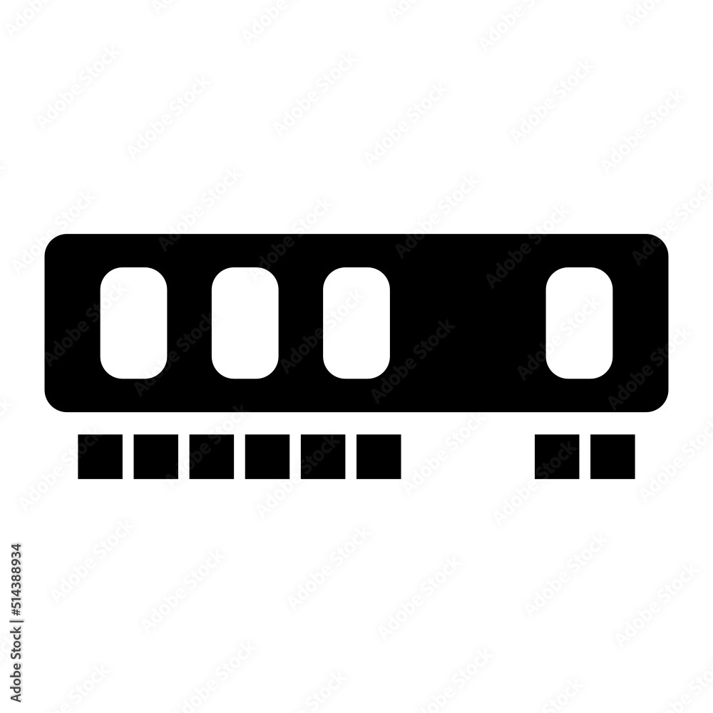 Isolated Computer Peripheral Glyph Icons SVG Free Vector Graphic Stock ...