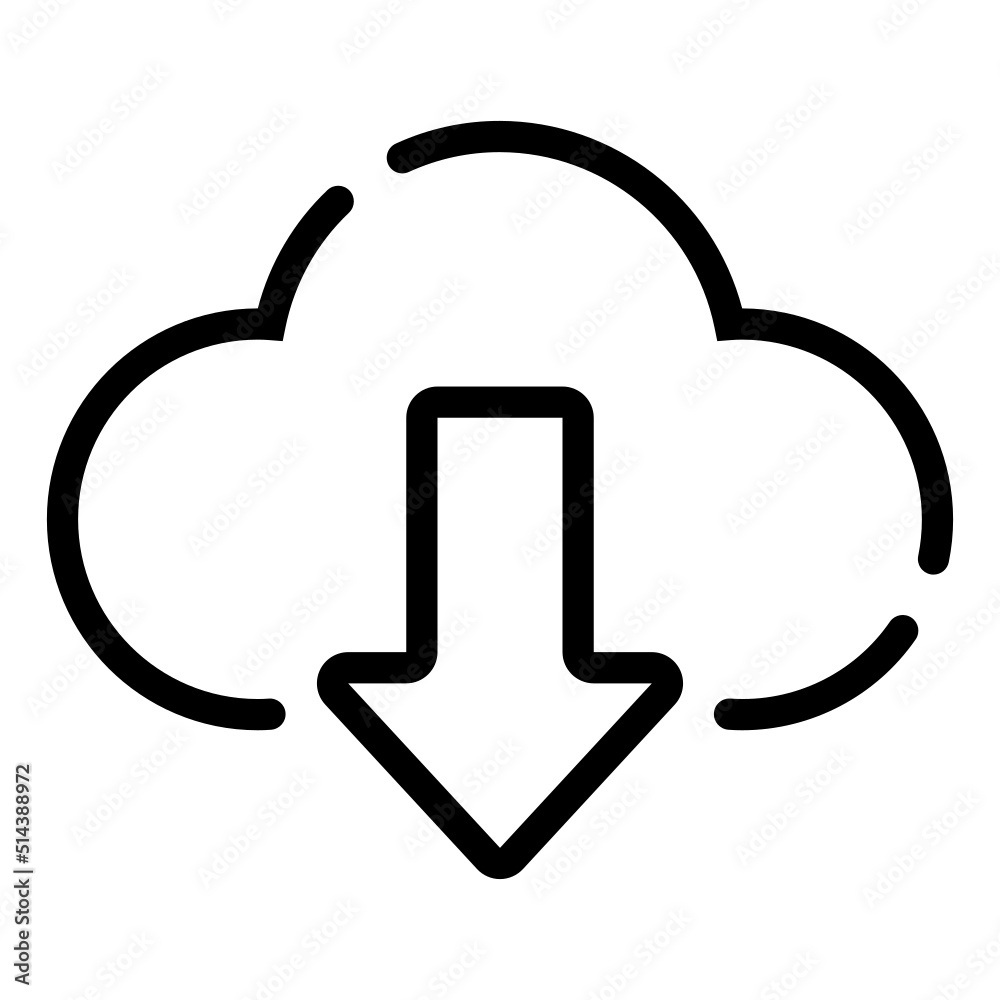 Isolated Computer Peripheral Line SVG Free Vector Graphic Stock Vector ...