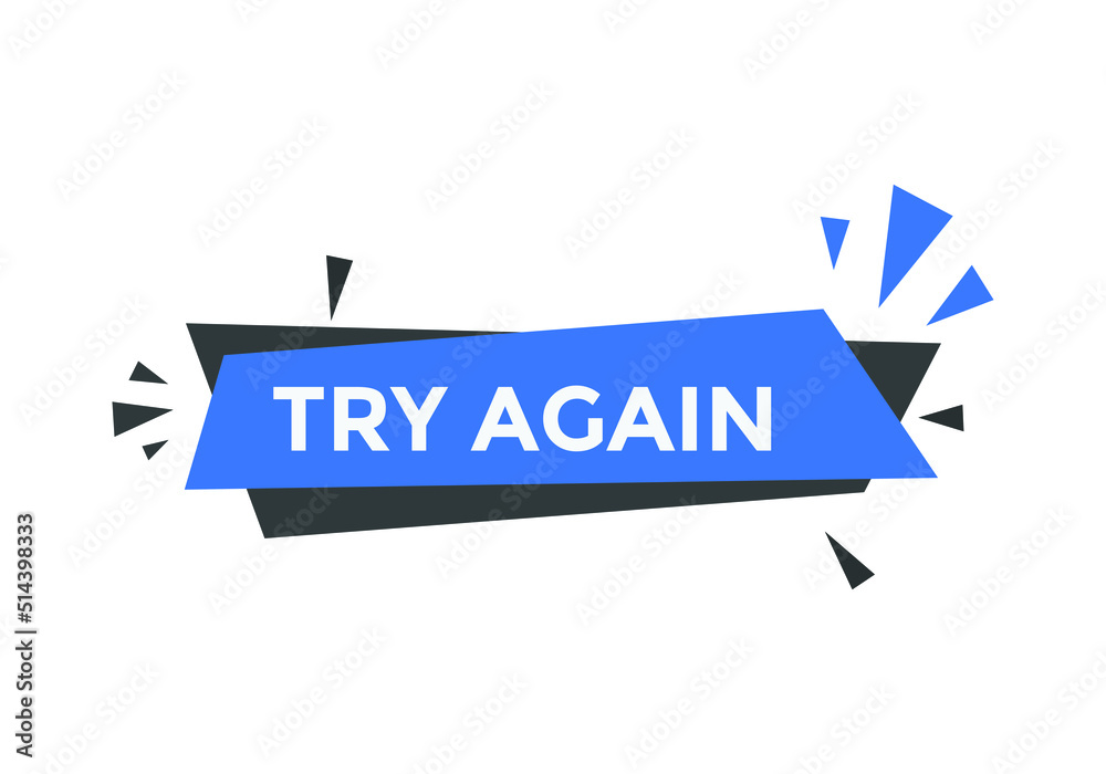 Try again button. Try again text Inspirational quote. social media post ... Try again button. Try again text Inspirational quote. social media post ...