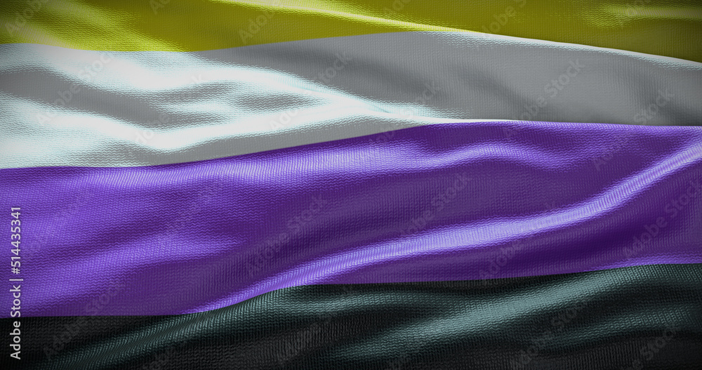 Non Binary symbol background, 3D illustration Stock Illustration ...