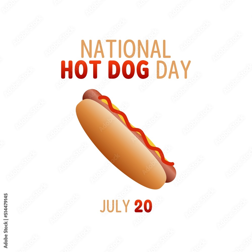 vector graphic of national hotdog day good for national hotdog day ...