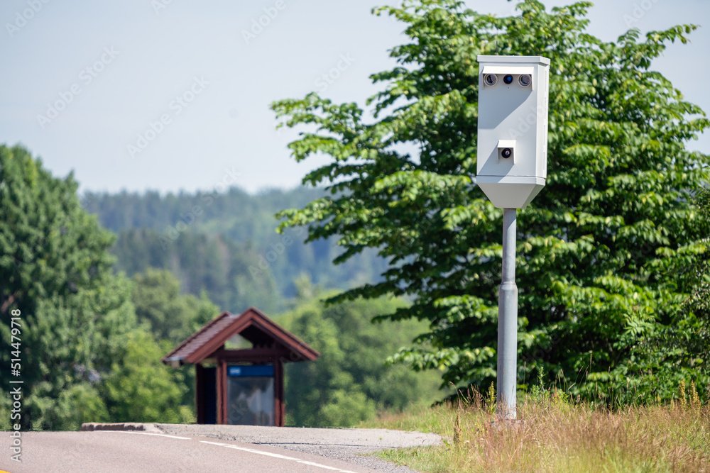 Traffic enforcement camera, speeding camera. To simulate the many road ...