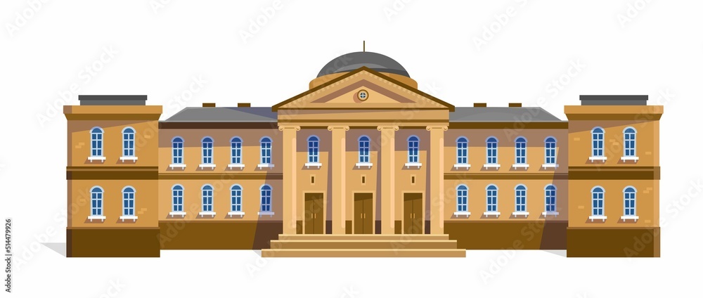 A government building, academy, university, college, museum, library or ...