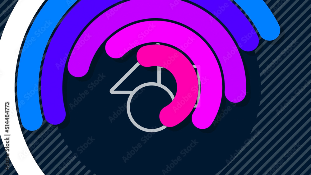 Multicolor Rainbow Lines Logo Reveal Stock Template | Adobe Stock