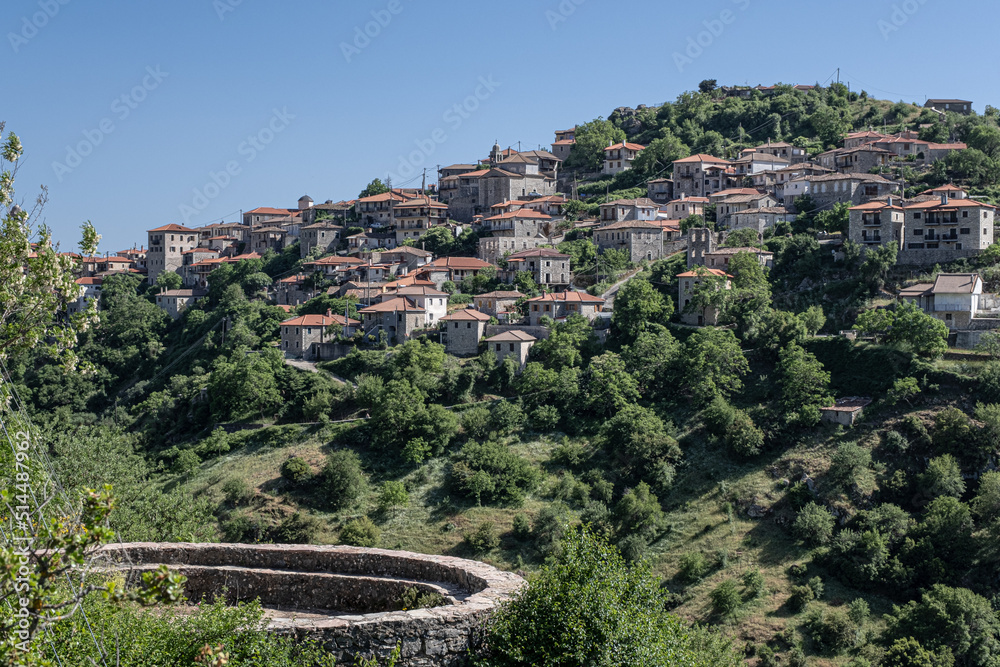 Dimitsana, a mountain village, built like an amphitheatre, surrounded ...