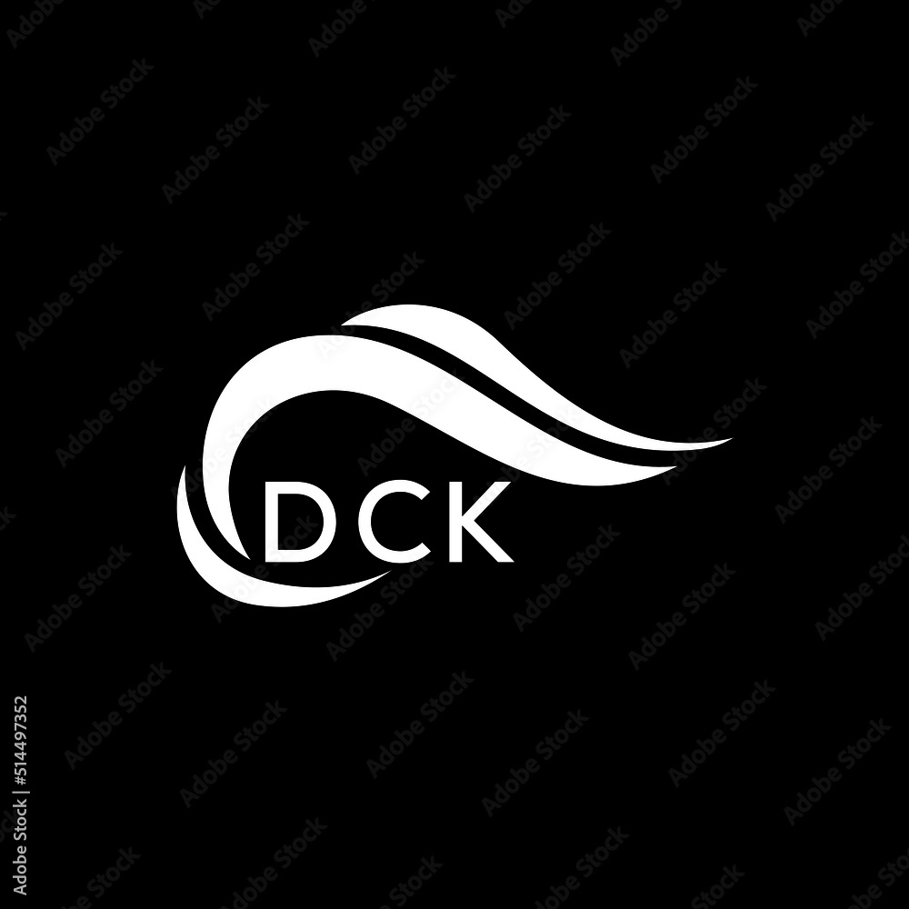 DCK letter logo. DCK best black ground vector image. DCK letter logo design for entrepreneur and ...