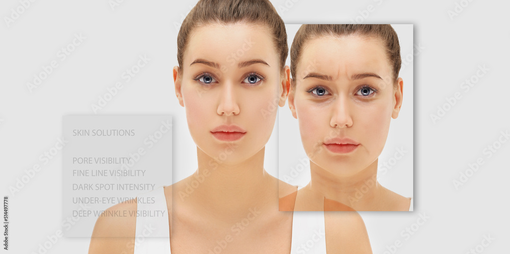 Ageing skin ,internal and external causes of skin aging, signs of skin ...