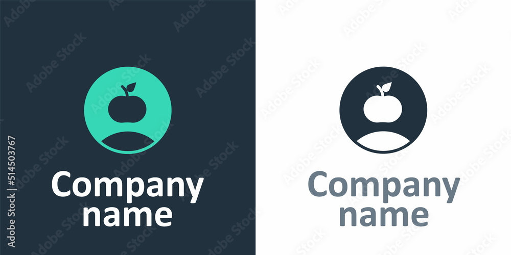 Logotype Apple icon isolated on white background. Excess weight ...