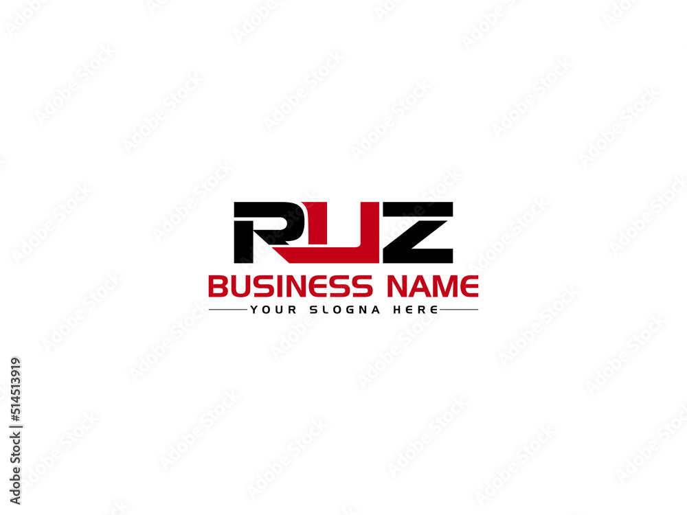 Colorful RUZ Logo Icon, Letter RU r u z Logo Design With Colorful ...