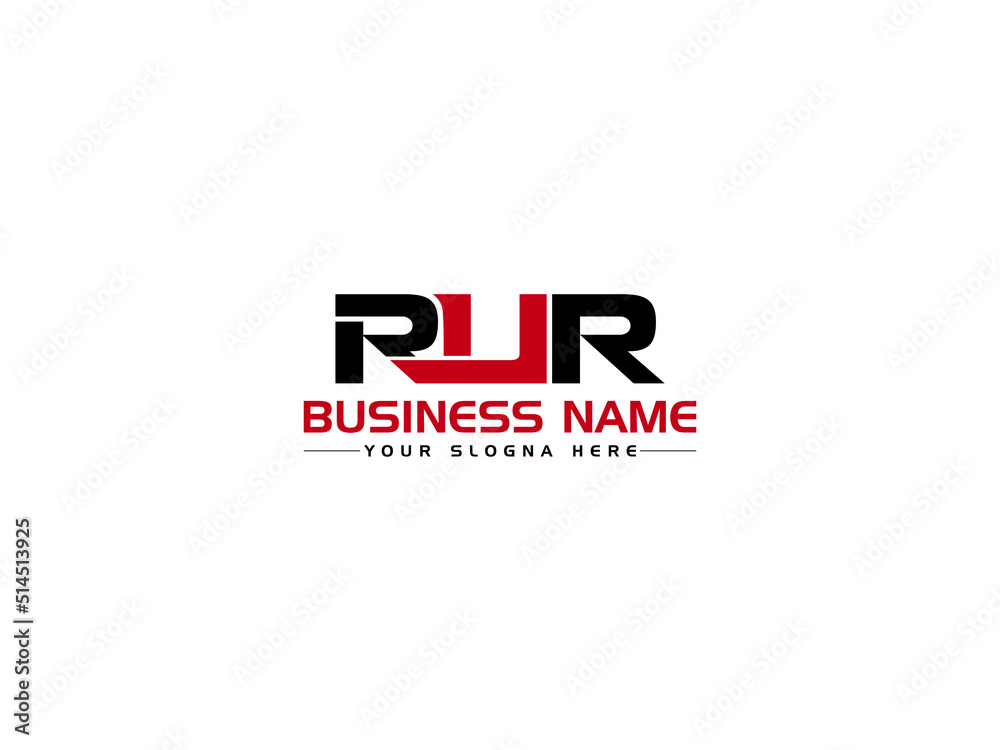 Colorful RUR Logo Icon, Letter RU r u r Logo Design With Colorful ...