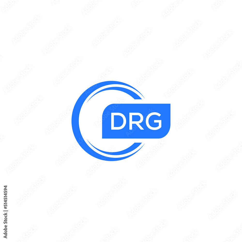 DRG letter design for logo and icon.DRG typography for technology ...