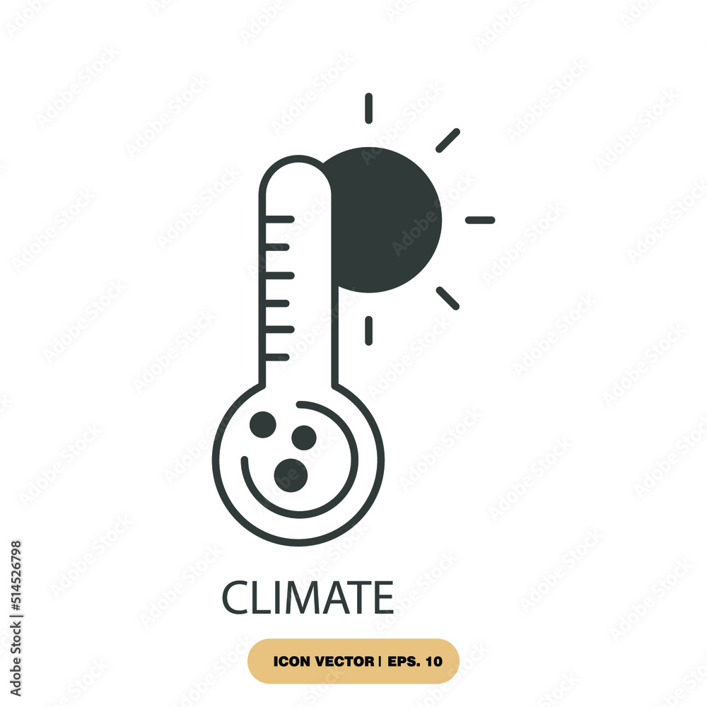 climate systems icons symbol vector elements for infographic web Stock ...