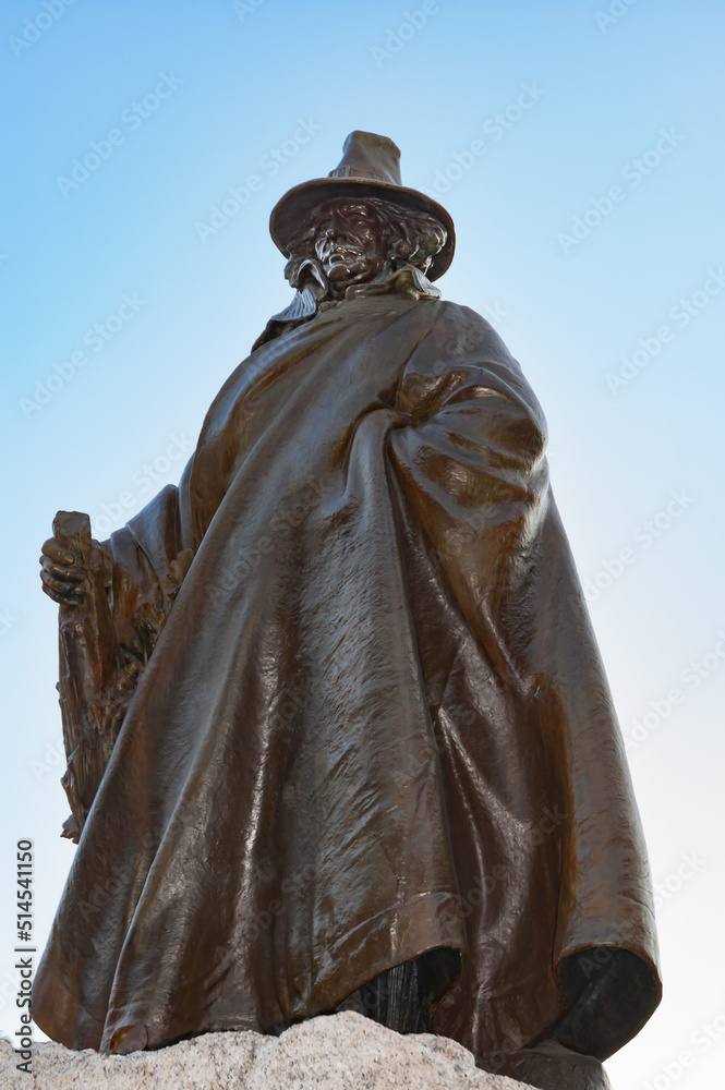 Poster statue of Roger Conant the founding father of Salem City ...