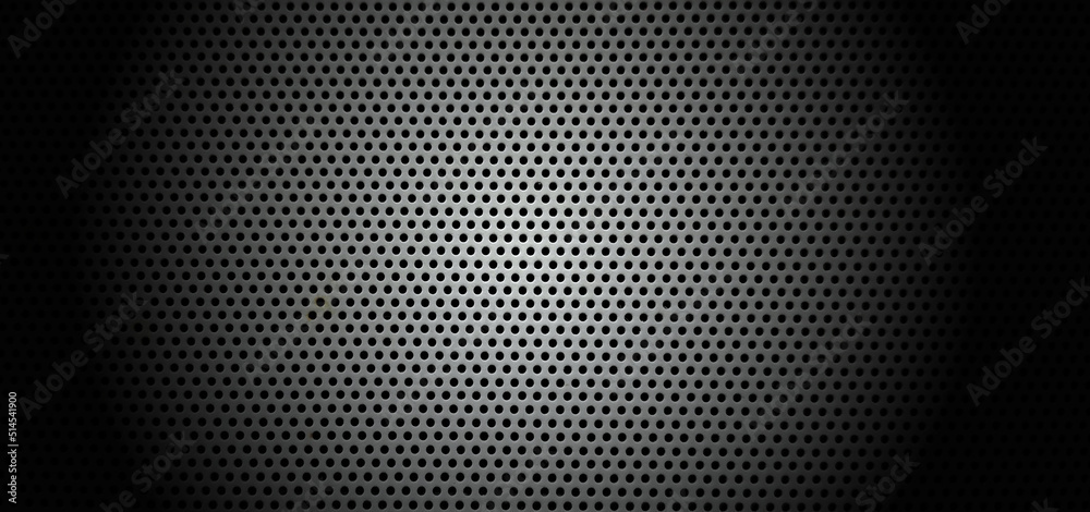 abstract metal grid illustration background with dot pattern and black ...