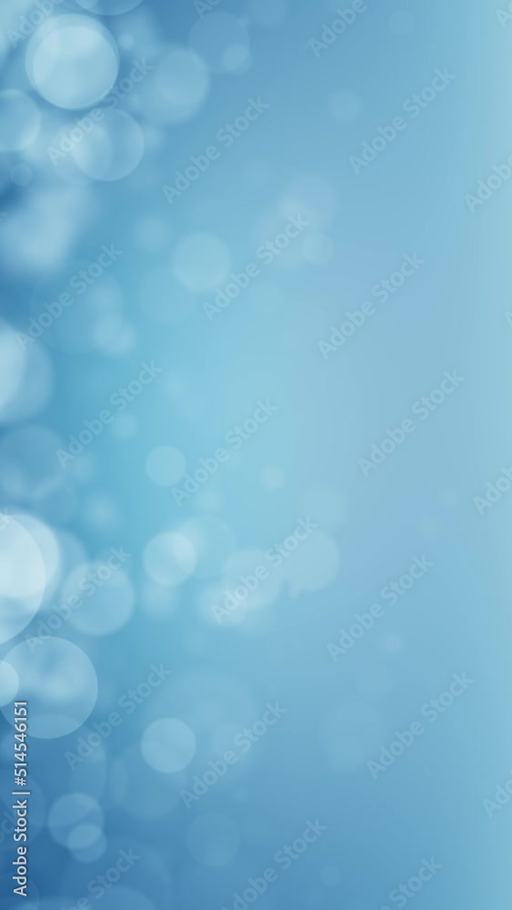 Vertical soft light blue abstract background with blurred white ...