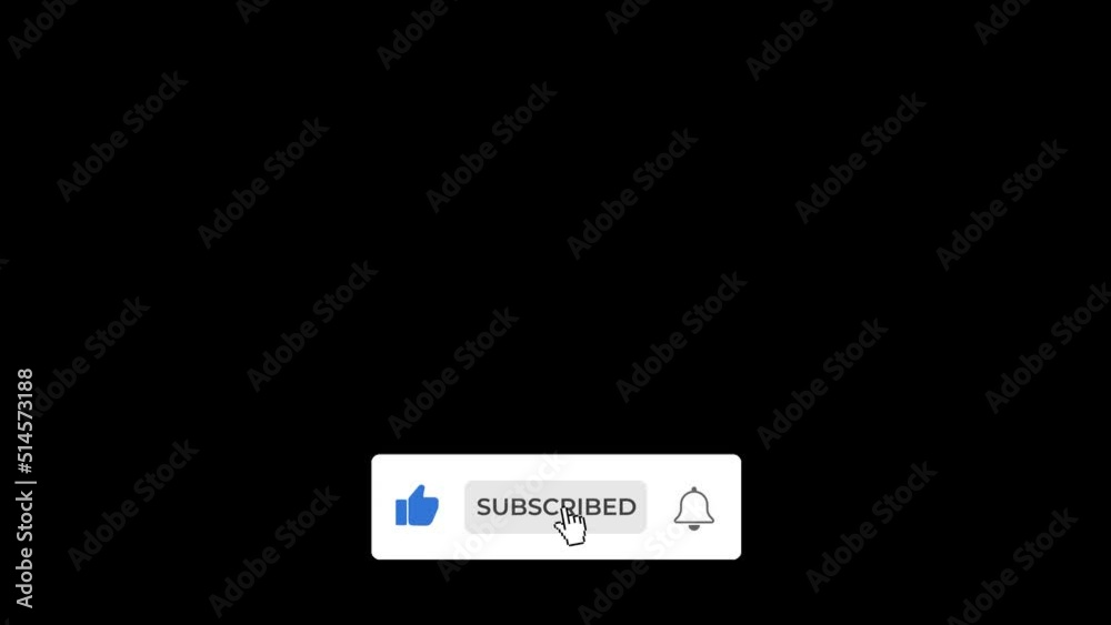Animated YouTube Subscribe Button for Video Overlay. Like Subscribe ...