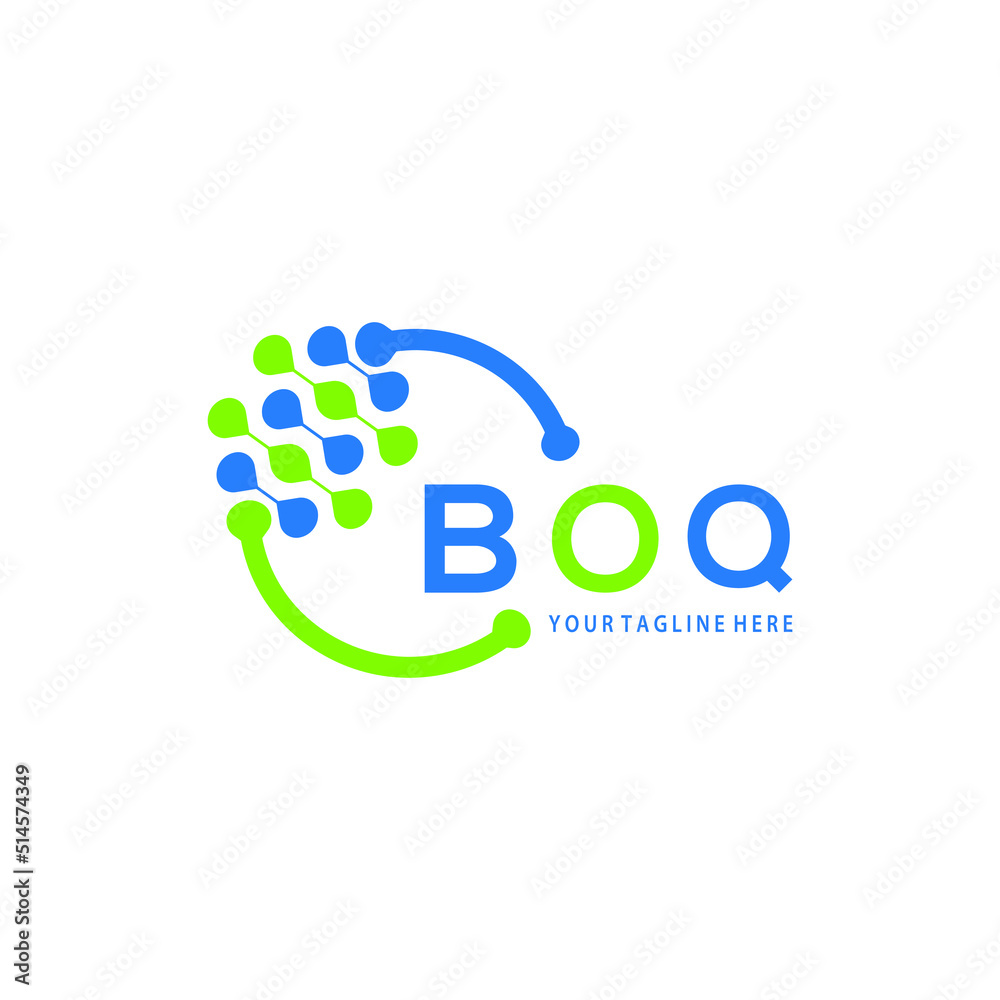 BOQ logo design initial creative letter logo.BOQ unique letter logo ...