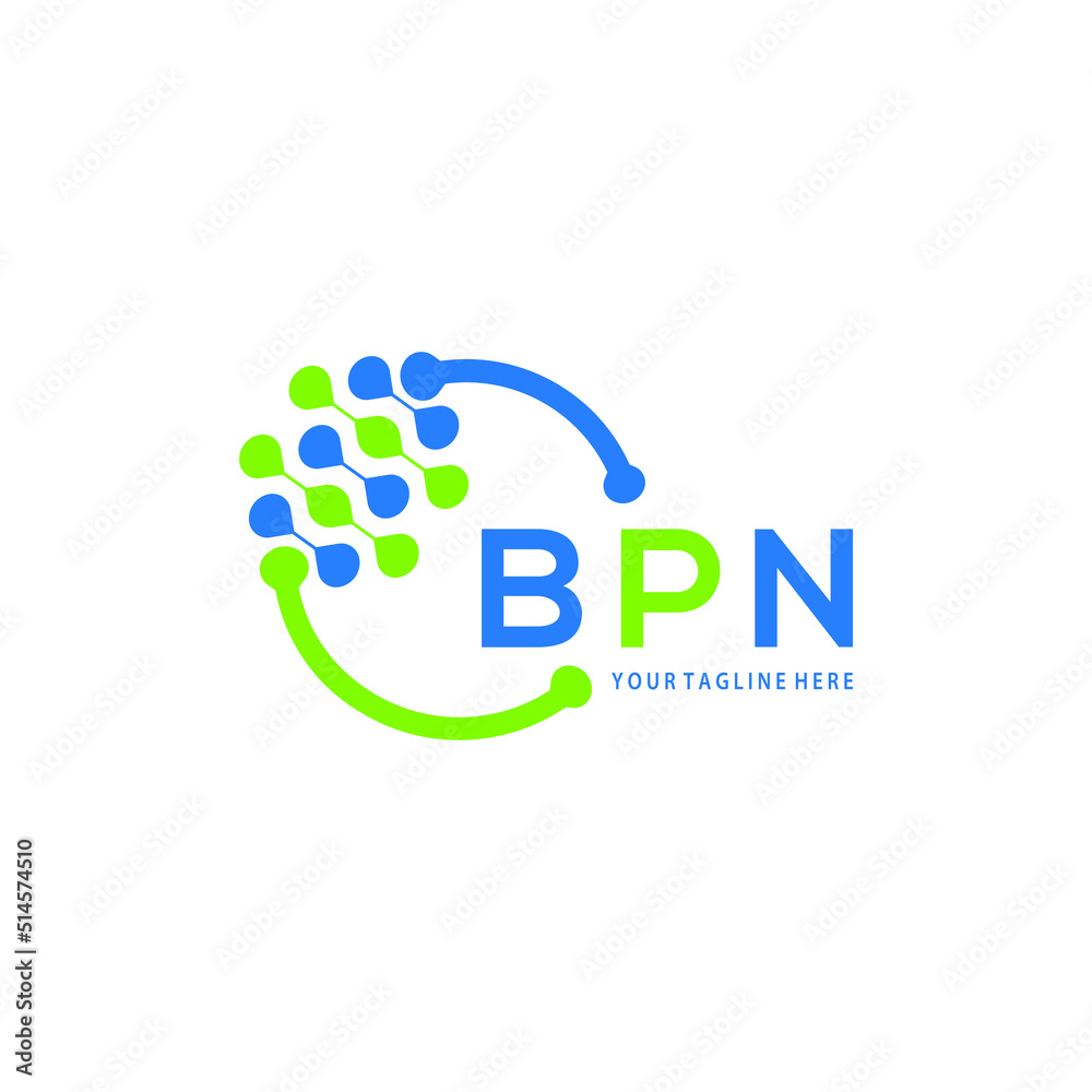 BPN logo design initial creative letter logo.BPN unique letter logo ...