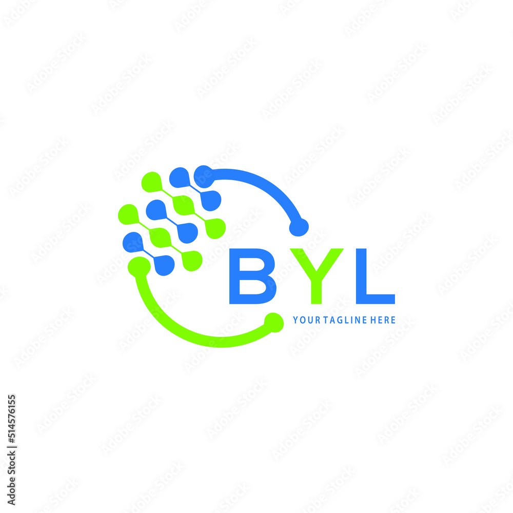 BYL logo design initial creative letter logo.BYL unique letter logo ...