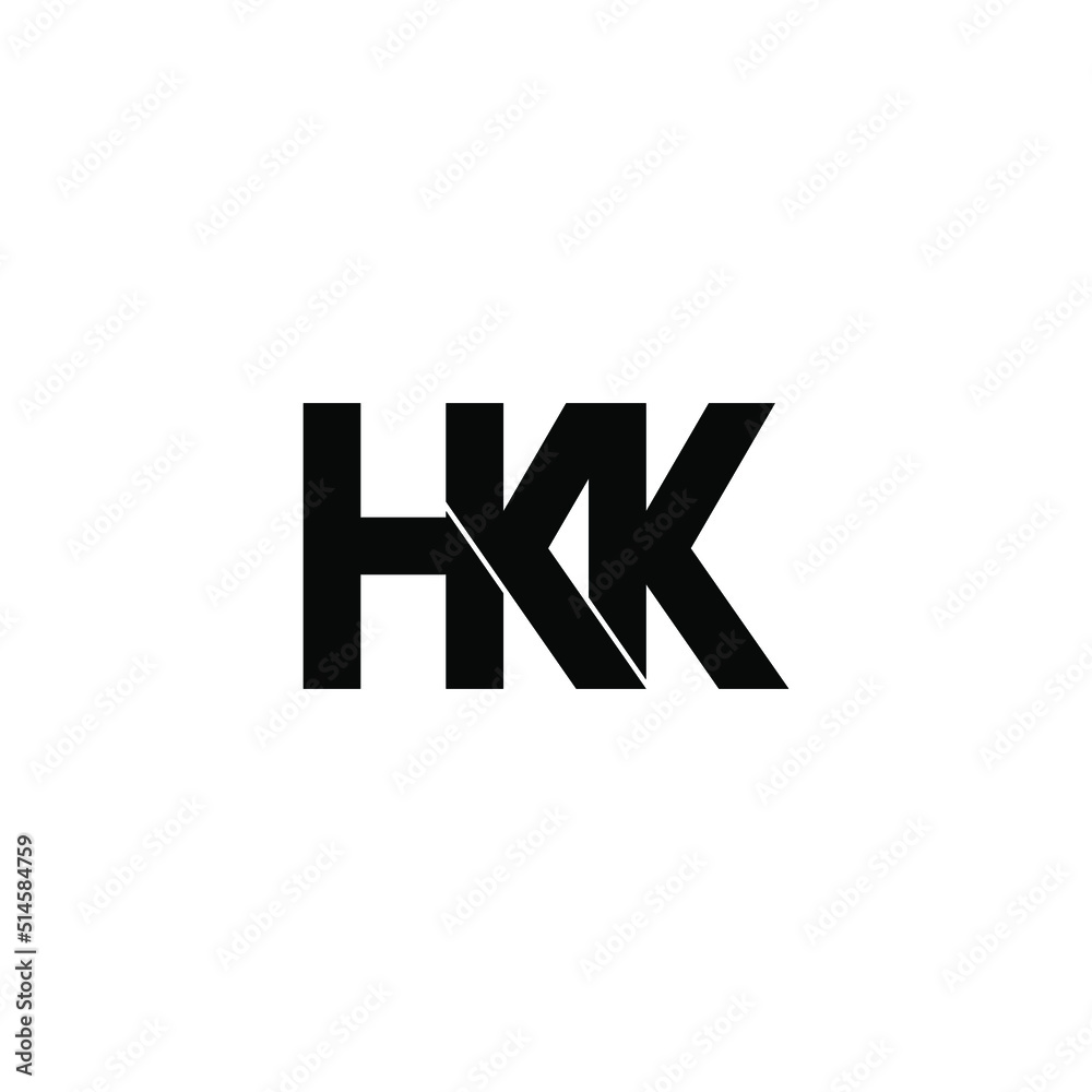 hkk letter original monogram logo design Stock Vector | Adobe Stock