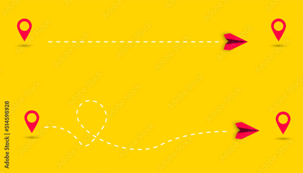 Airplane flying from Point A to Point B. Way forward, innovation ...