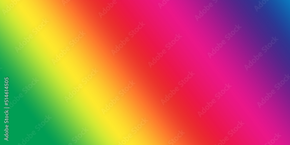 Diagonal rainbow color gradient background banner template. Happy LGBT ...
