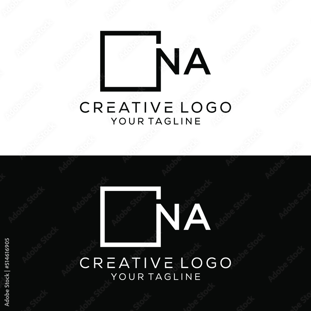 creative letter na logo design vector Stock Vector | Adobe Stock