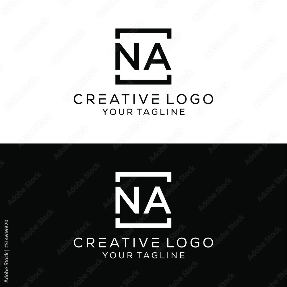 creative letter na logo design vector Stock Vector | Adobe Stock