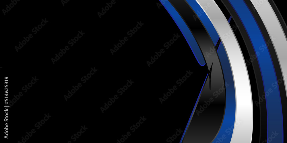 Abstract black, blue and silver background Stock Vector | Adobe Stock