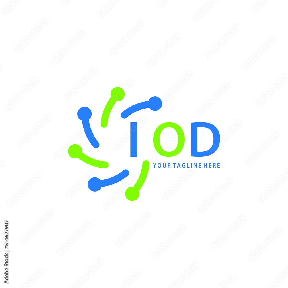 IOD logo design initial creative letter logo. IOD unique letter logo ...