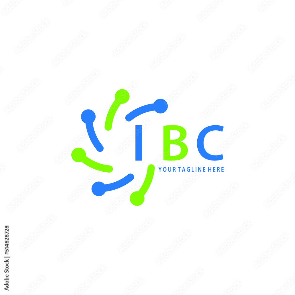 IBC logo design initial creative letter logo. IBC unique letter logo ...