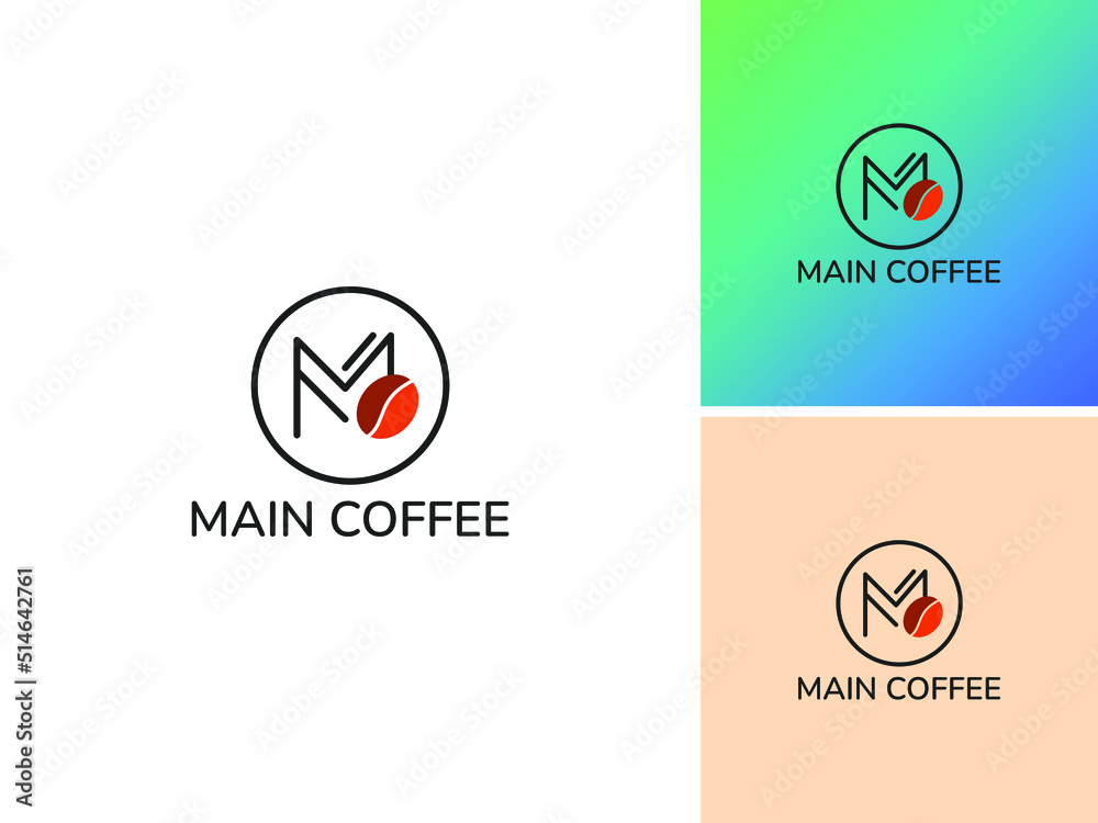 ILLUSTRATION LETTER M COFFEE LOGO DESIGN VECTOR GOOD FOR COFFEE SHOP ...