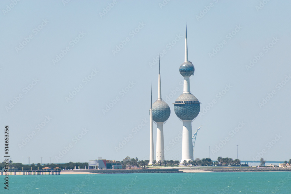 The Kuwait Towers are a group of three thin towers in Kuwait City ...