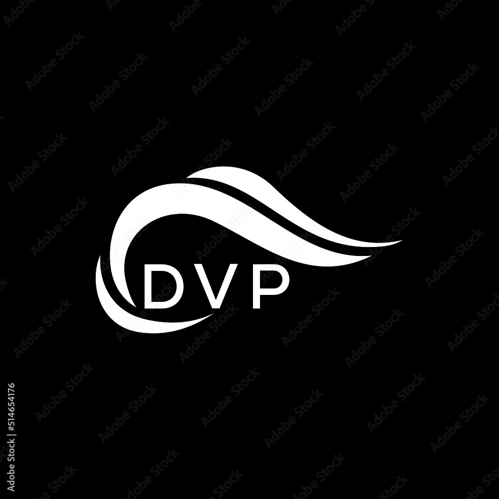 DVP letter logo. DVP best black ground vector image. DVP letter logo design for entrepreneur and ...