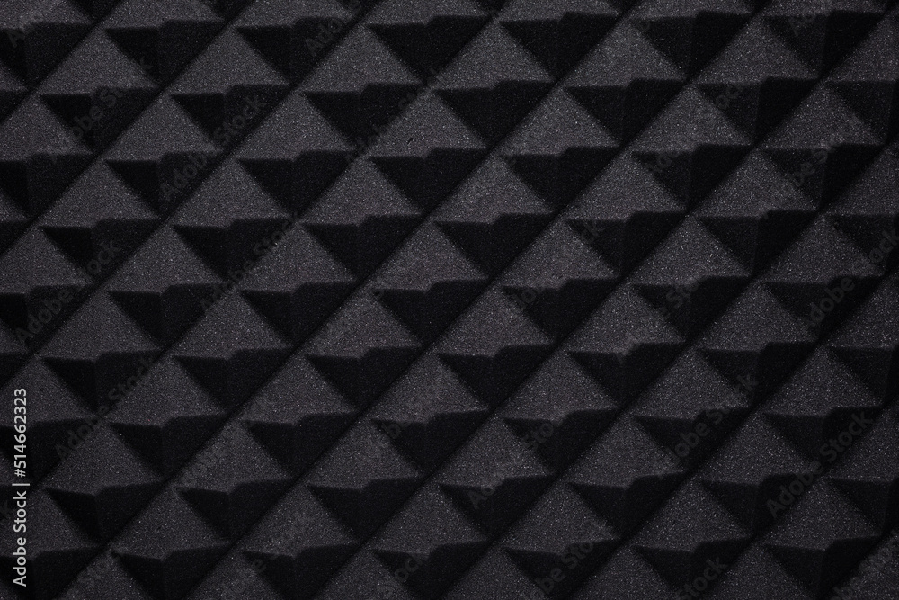 Acoustic soundproof foam wall background texture. Sound isolation ...