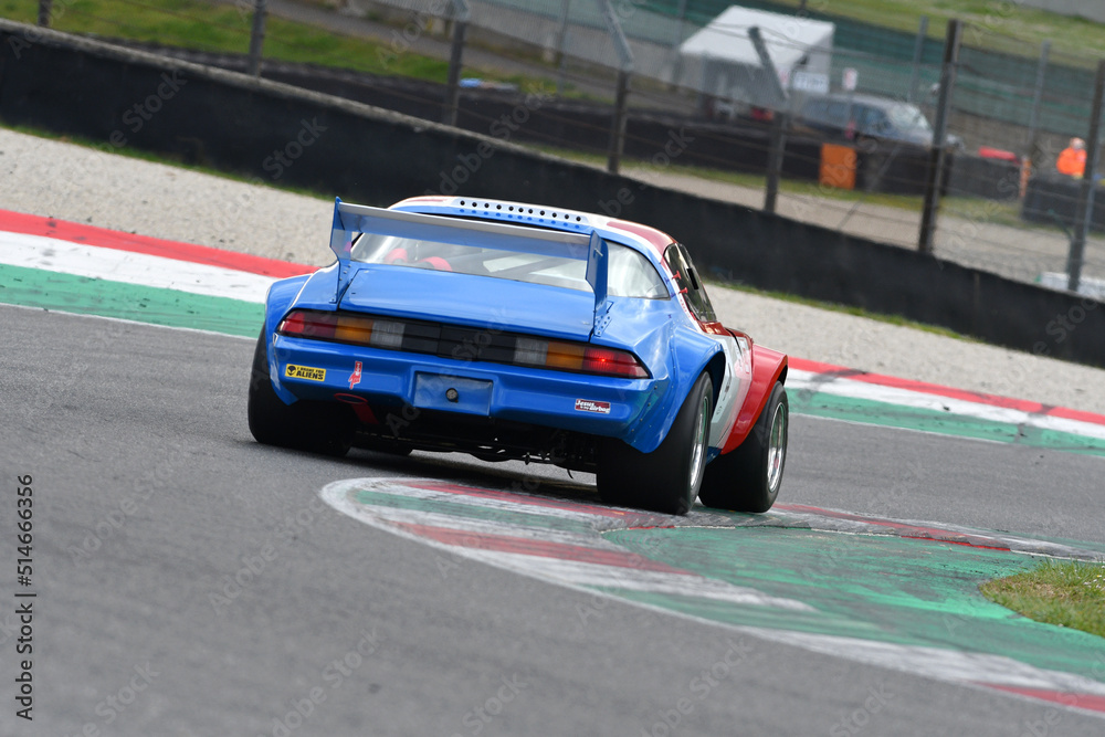 Scarperia, 3 April 2022: Chevrolet Camaro IMSA GTO year 1981 in action ...