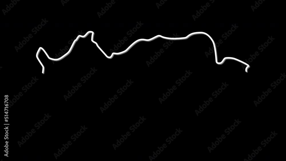 Cyprus, Greek area map, country territory outline self drawing ...