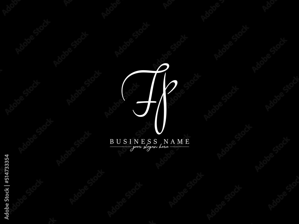 Abstract FP Signature Logo, Signature Fp pf Logo Letter Vector Image ...