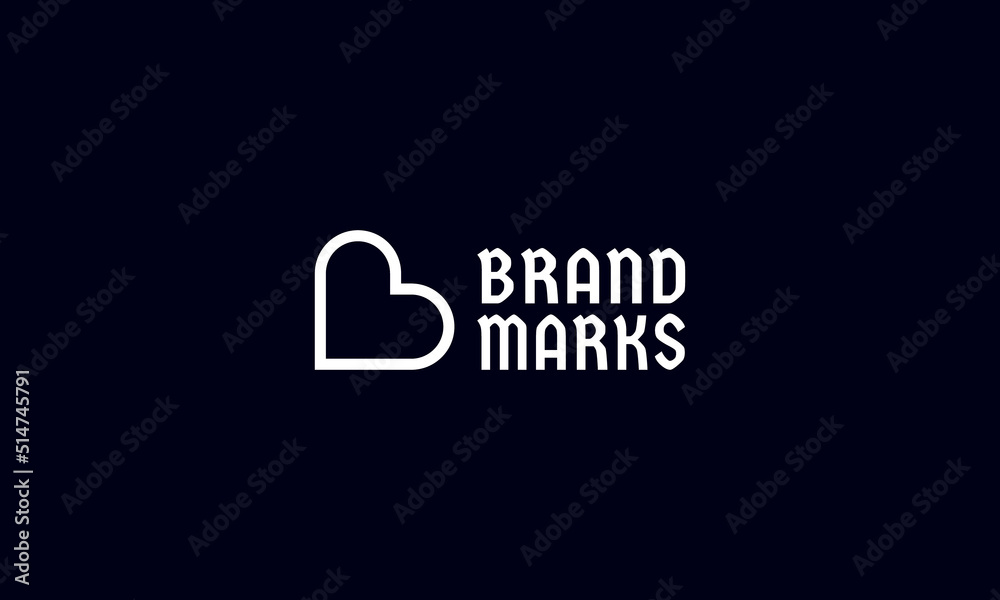 Letter B logo design concept. Initial letter emblem for business ...
