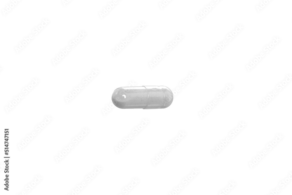 white medicine capsule Stock Photo | Adobe Stock