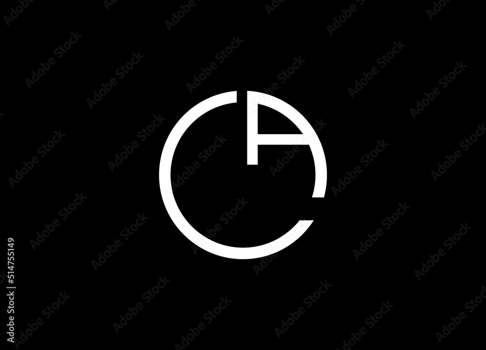 initial CA logo design vector Stock Vector | Adobe Stock