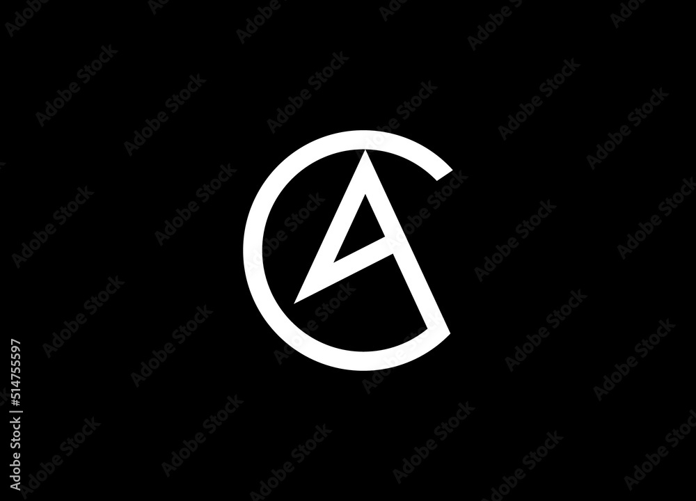 initial CA logo design vector Stock Vector | Adobe Stock