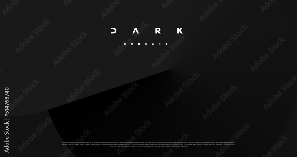 Black premium abstract background with luxury dark rounds and darkness ...