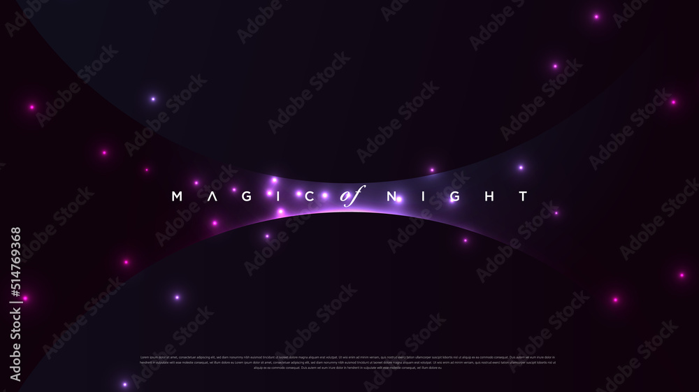 Magical shining effects on the premium dark abstract background. Modern ...