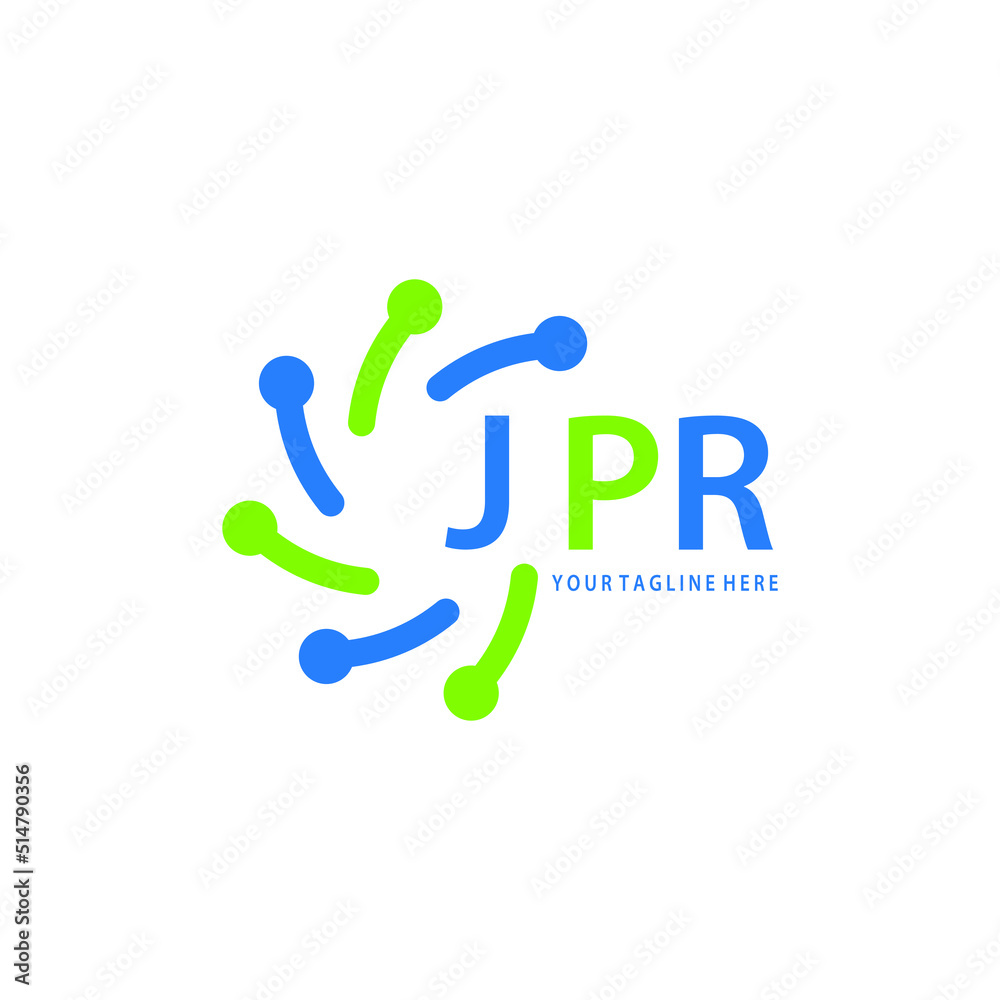 JPR logo design initial creative letter logo.JPR unique letter logo ...