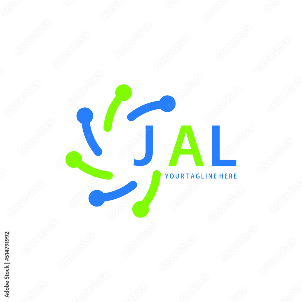 JAL logo design initial creative letter logo. JAL unique letter logo ...