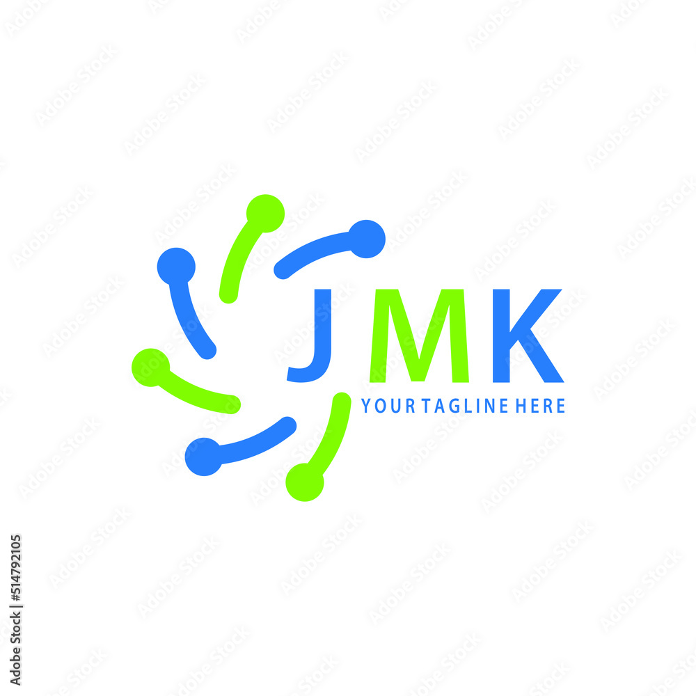 JMK logo design initial creative letter logo. JMK unique letter logo ...