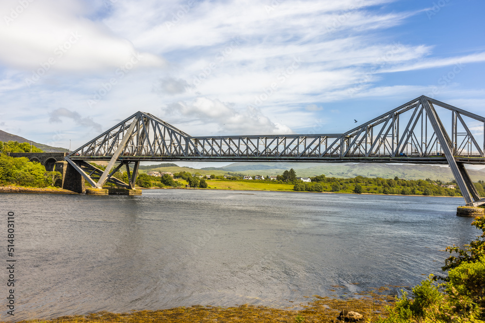 Connel Bridge is a cantilever bridge that spans Loch Etive at Connel in ...